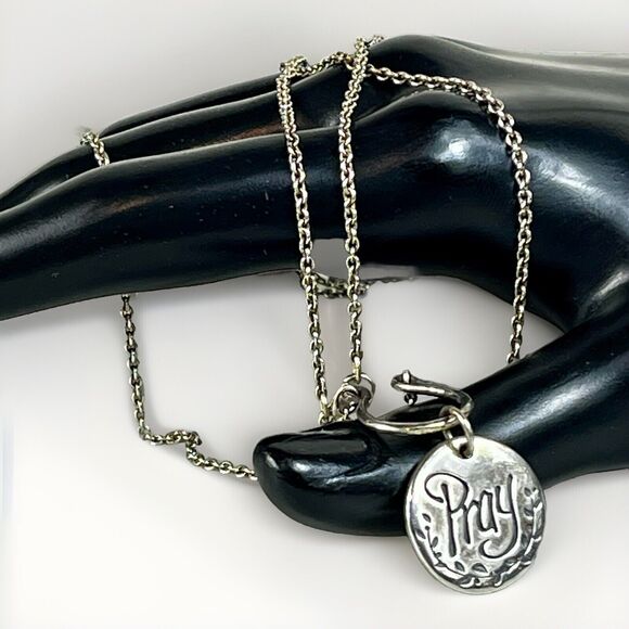 James Avery | Jewelry | Retired James Avery Sterling Silver Pray Disc And Changeable Charm ...